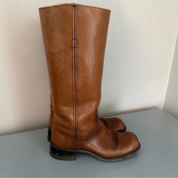 Frye | Shoes | Vintage Frye Campus Leather Boots 97s Black Label 758 ...